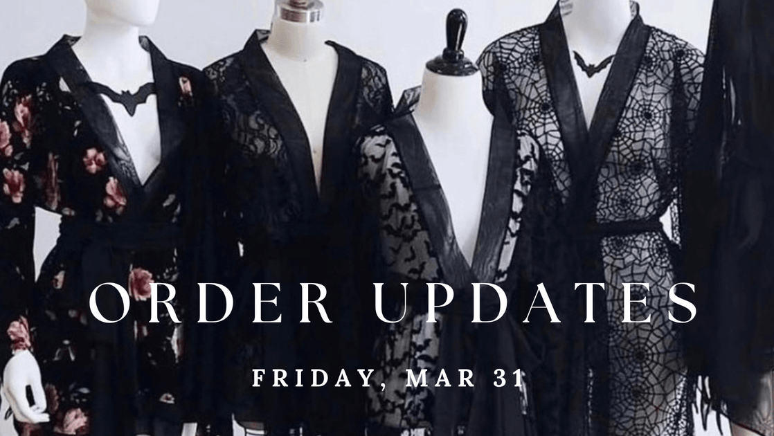 End of March Order Updates – Agashi Shop